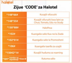 Hizi Apa Code za Haloteli: Namba Muhimu Za Haloteli 2024 - HABARI FORUM