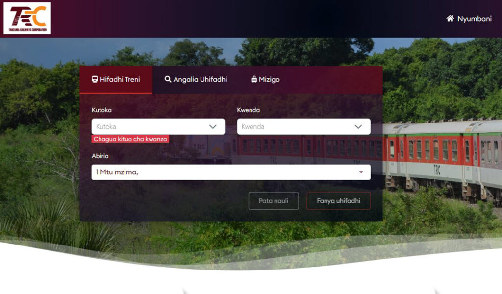 Jinsi Ya kukata Tiketi Ya Treni Online (eticketing.trc.co.tz) 2024 - HABARI FORUM