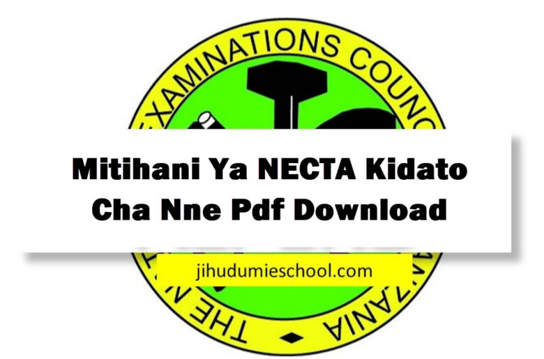Mitihani Ya NECTA Kidato Cha Nne Pdf Download - HABARI FORUM