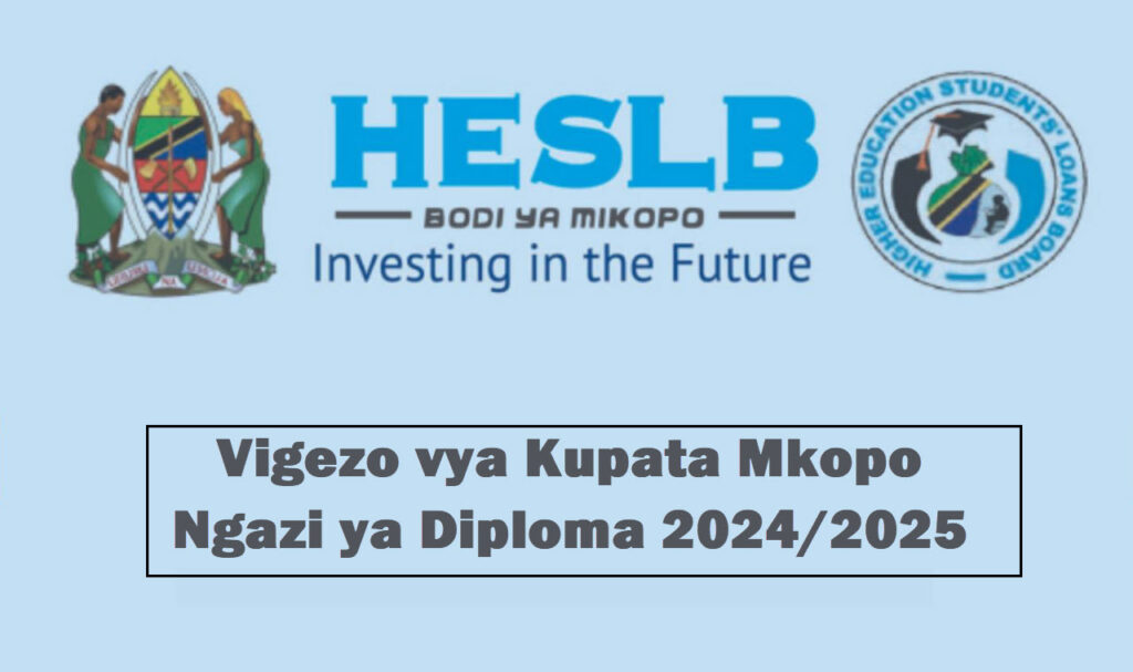 Vigezo vya Kupata Mkopo Ngazi ya Diploma 2024/2025 - HABARI FORUM