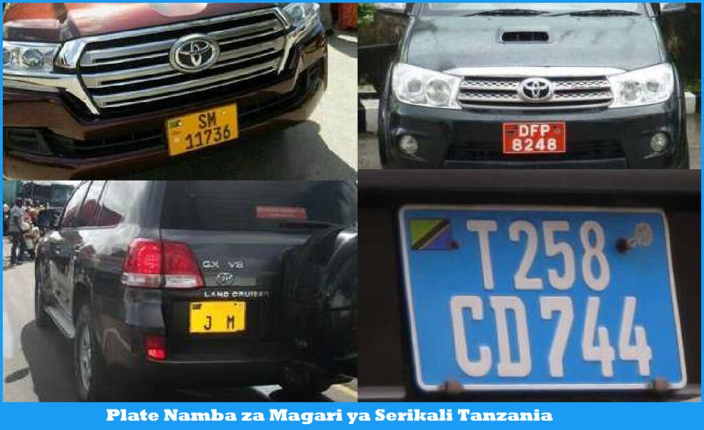 Plate Namba za Magari ya Serikali Tanzania - HABARI FORUM