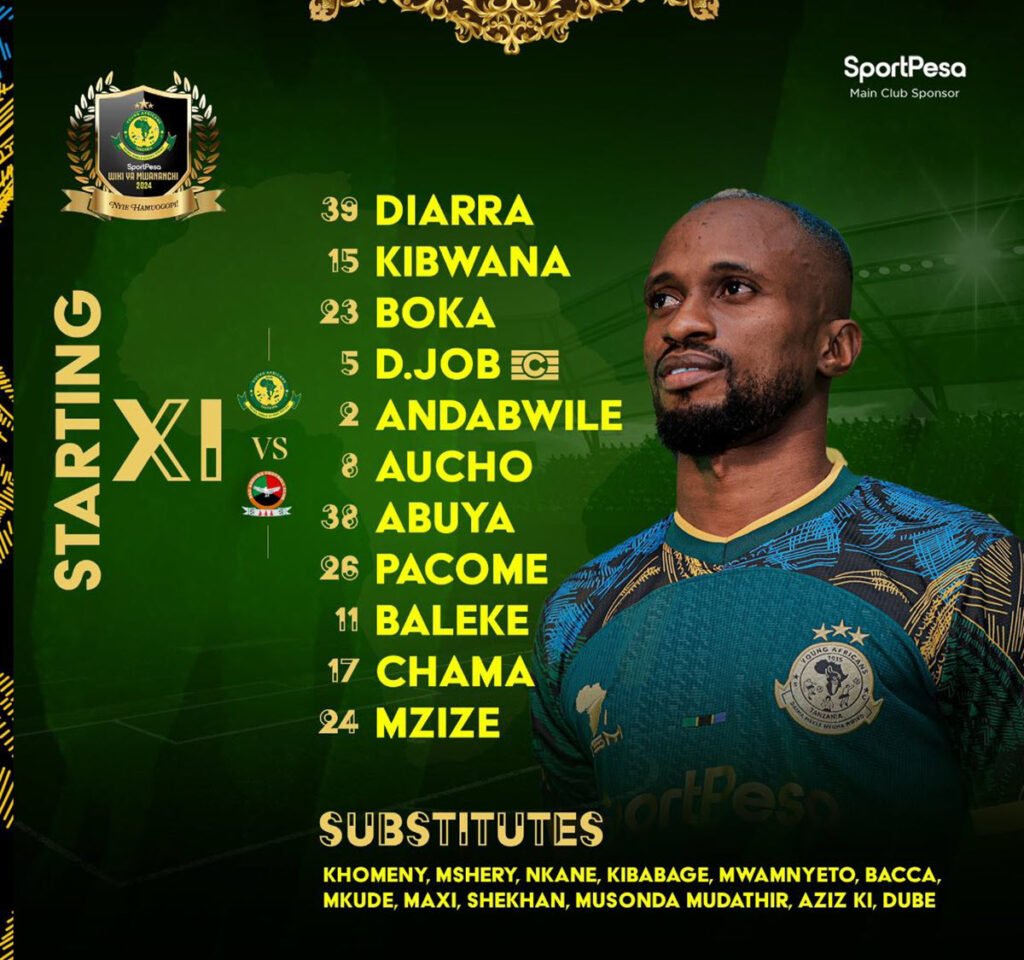 Kikosi cha Yanga Vs Red Arrows Leo Agosti 03 2024 - Yanga Day - HABARI ...