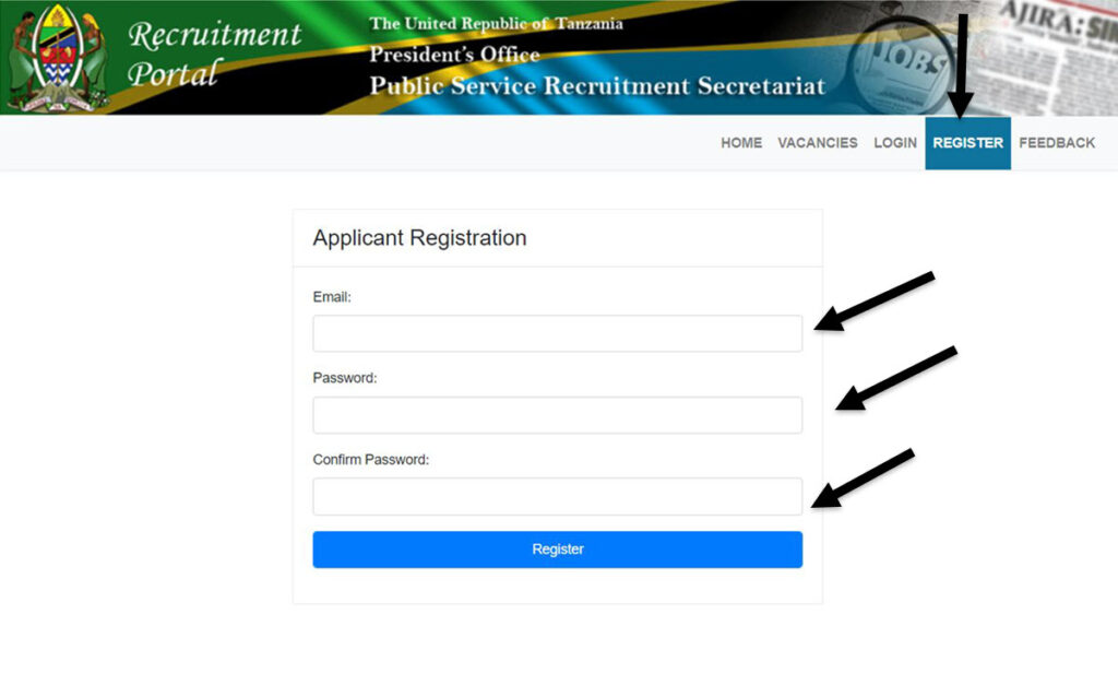 Jinsi ya Kujisajili Ajira Portal -Kufungua Account Ajira Portal