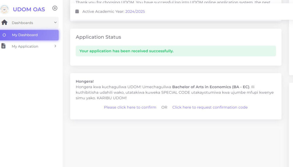 Majina ya Wanafunzi waliochaguliwa Chuo Kikuu Dodoma UDOM 2025/2026
