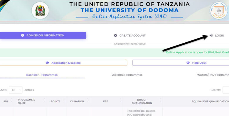Majina ya Wanafunzi waliochaguliwa Chuo Kikuu Dodoma UDOM 2025/2026