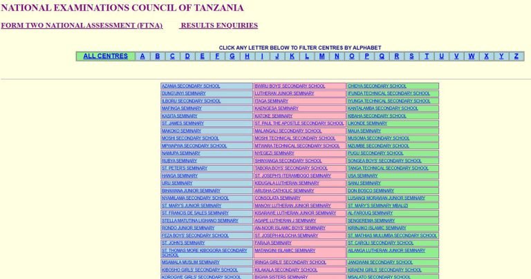 NECTA Matokeo Ya Kidato Cha Pili 2024 (Form Two Results) » HABARI FORUM