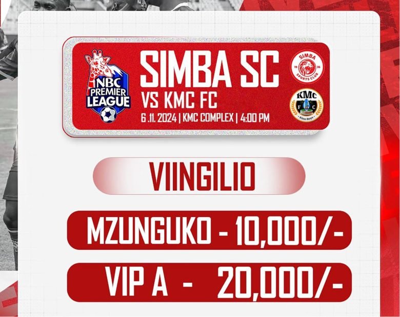 Viingilio Mechi ya Simba VS KMC leo 06/11/2024 - HABARI FORUM