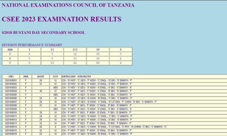 Matokeo ya Form Four 2024 (CSEE Results) - HABARI FORUM