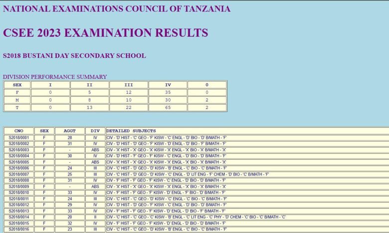 Jinsi Ya Kuangalia Matokeo Ya Kidato Cha Nne 2024 » HABARI FORUM