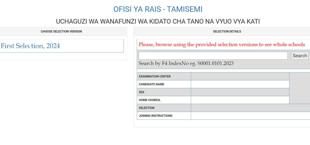 Majina ya Waliochaguliwa Kidato cha Tano 2025/2026 (Form Five Selection) - HABARI FORUM