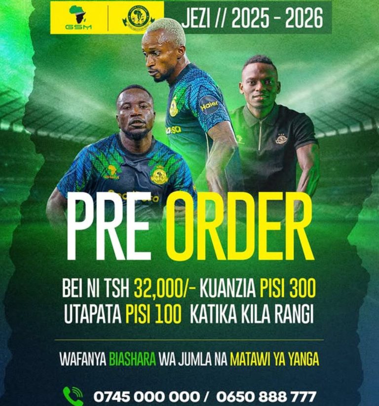 Jezi Mpya za Yanga 2025/2026 Zaanza Kuuzwa kwa Pre-Order – Fahamu Bei ...