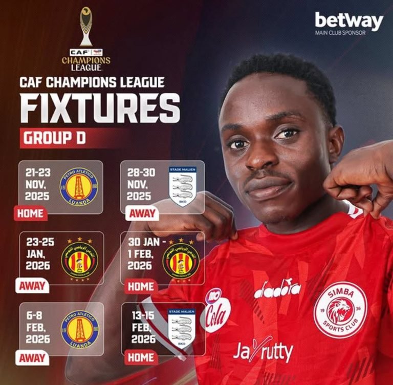 Ratiba ya Simba Club Bingwa Afrika 2025/2026 - HABARI FORUM